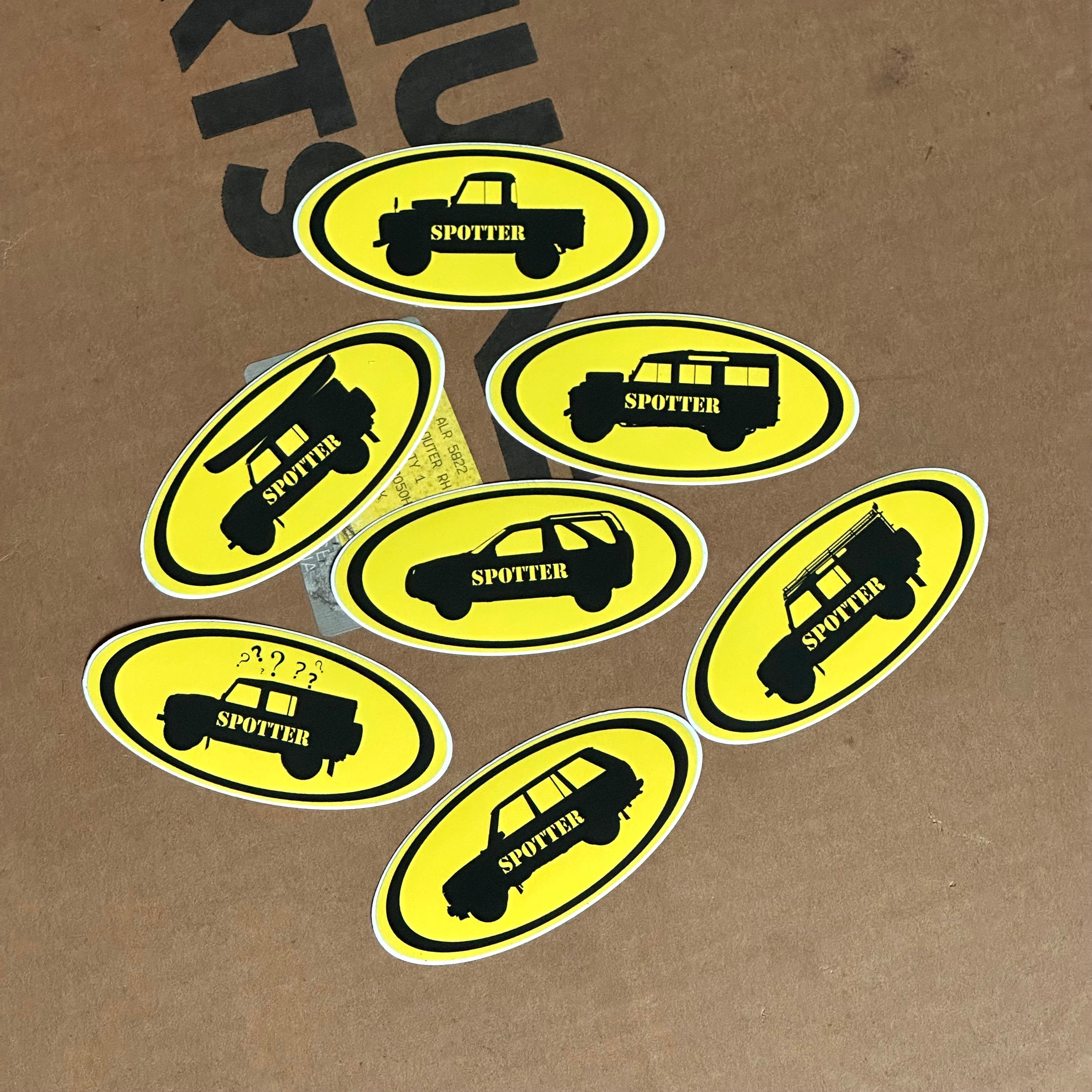 SPOTTER STICKER – Smet Works Land Rover Parts